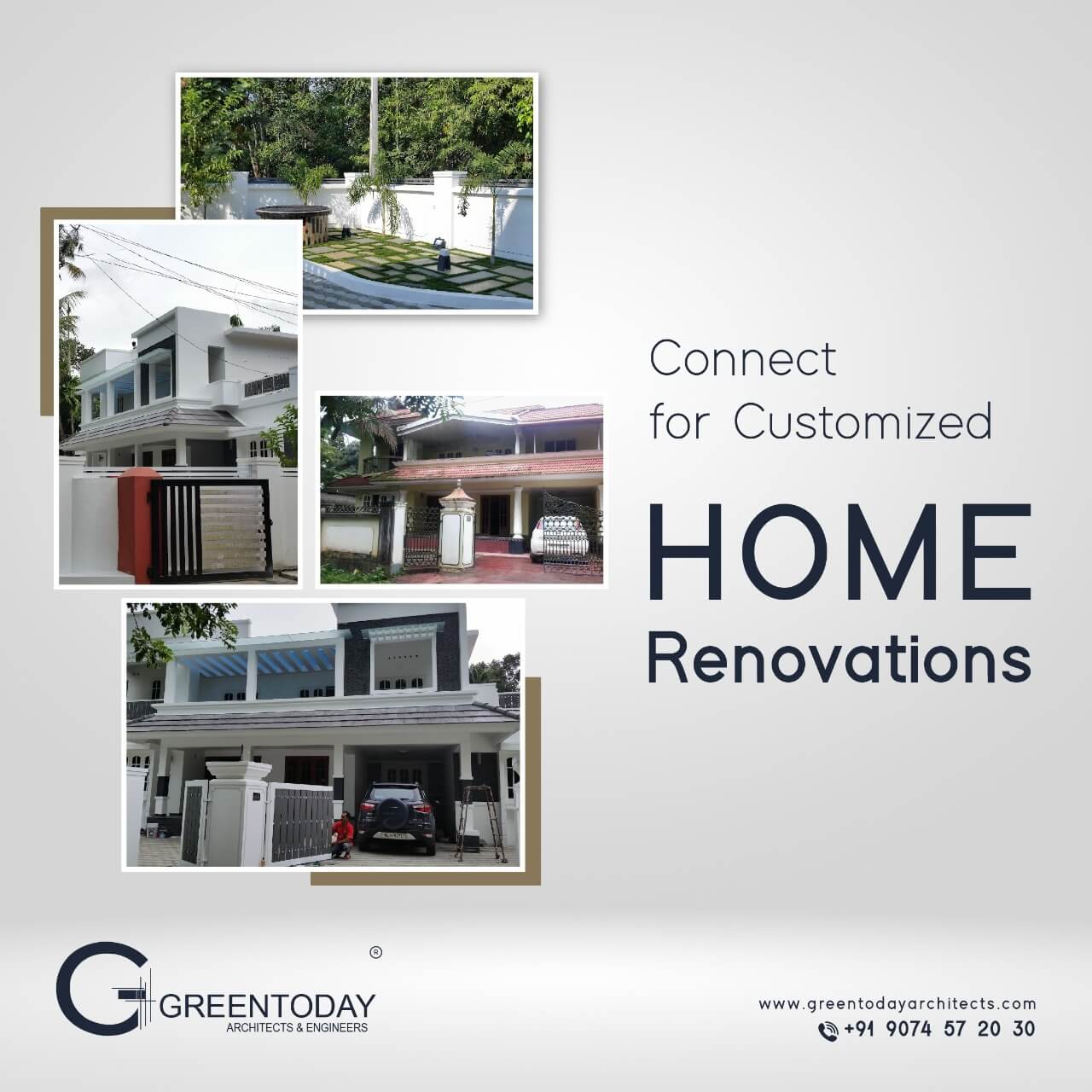 Old House Renovation in Kerala - GreenToday Architects