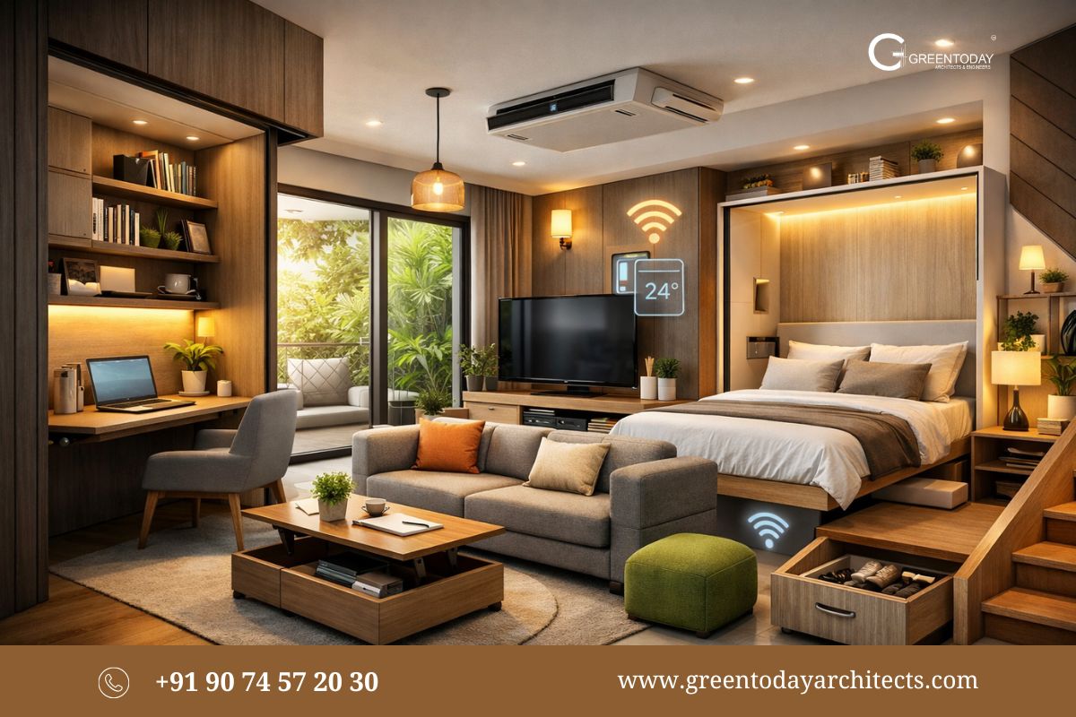Multi-Functional Interiors - GreenToday Architects